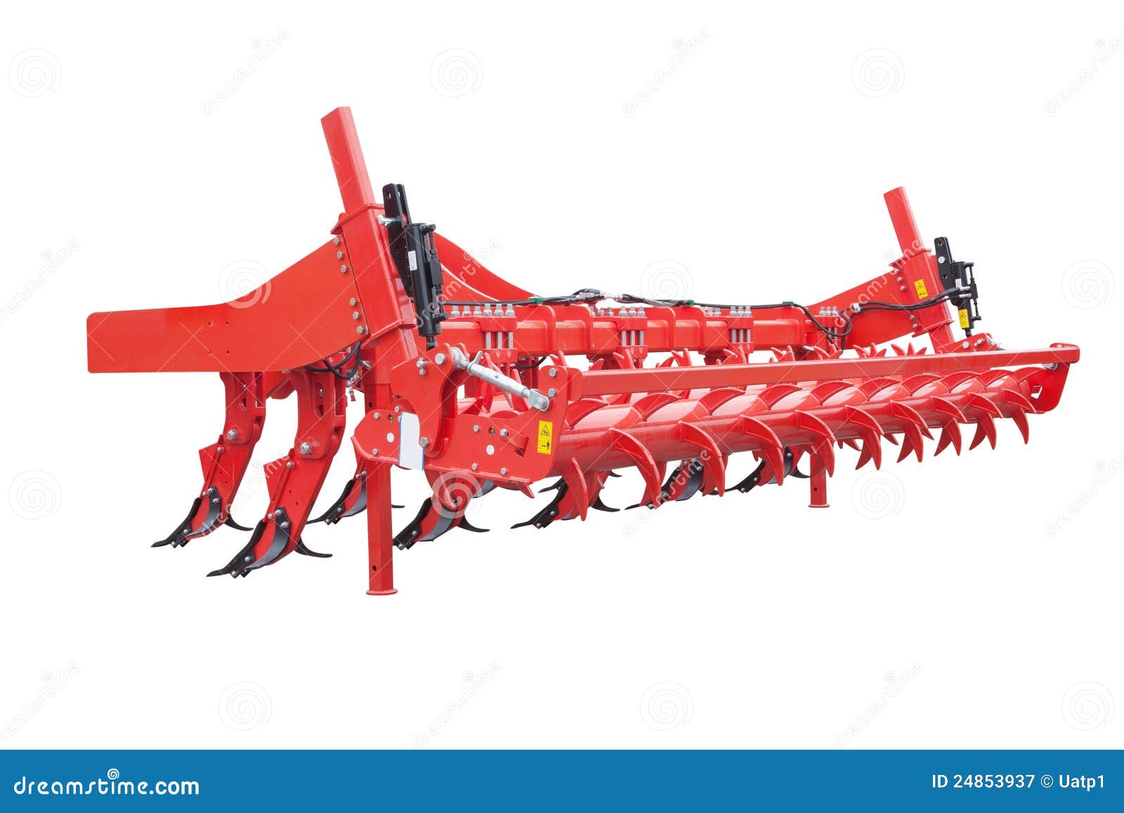 Arado imagem de stock. Imagem de rodado, isolado, branco - 24853937