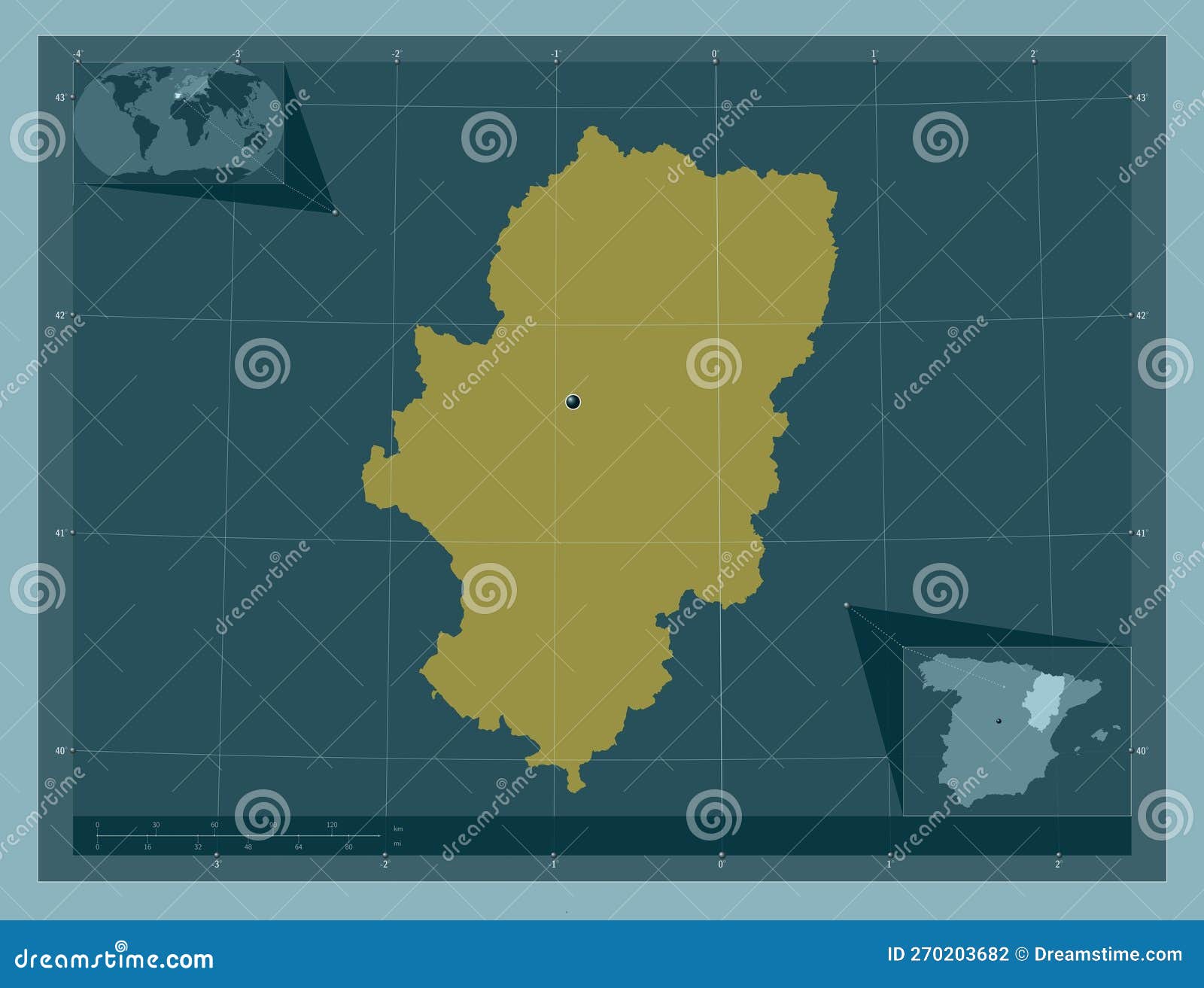 Aragon, Spain. Solid. Capital Stock Illustration - Illustration of ...