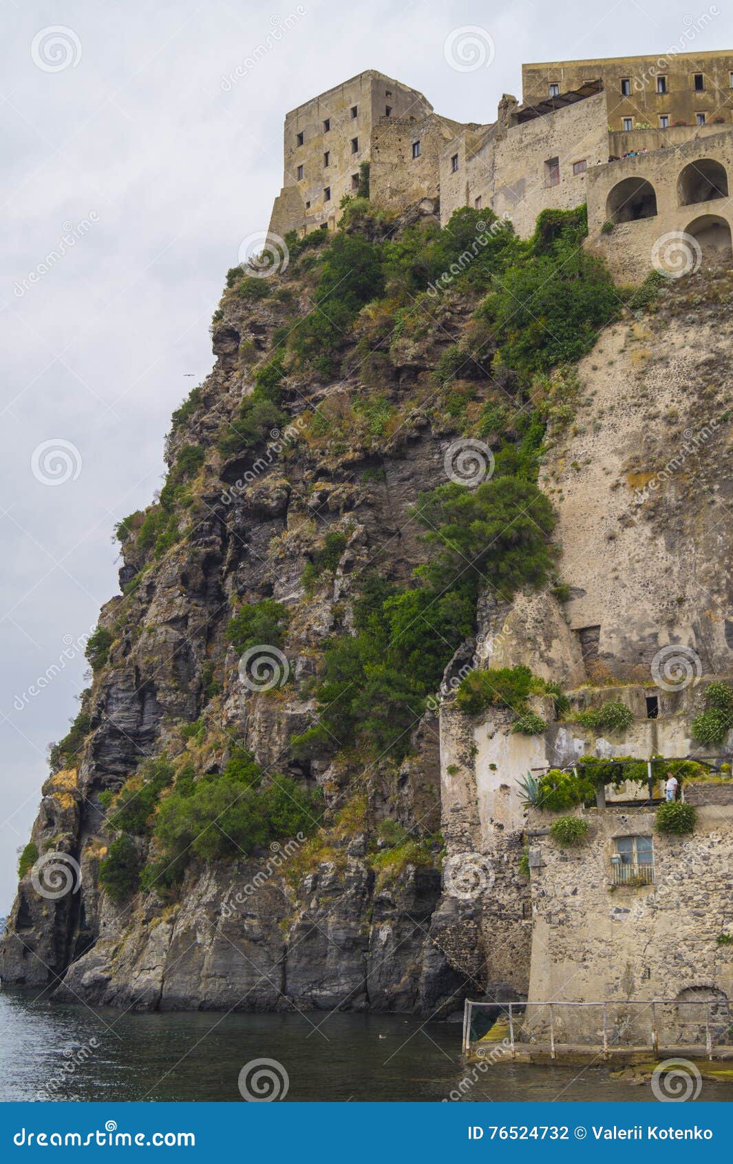 Aragonese Castle in Ischia Porto. Editorial Photography - Image of ...