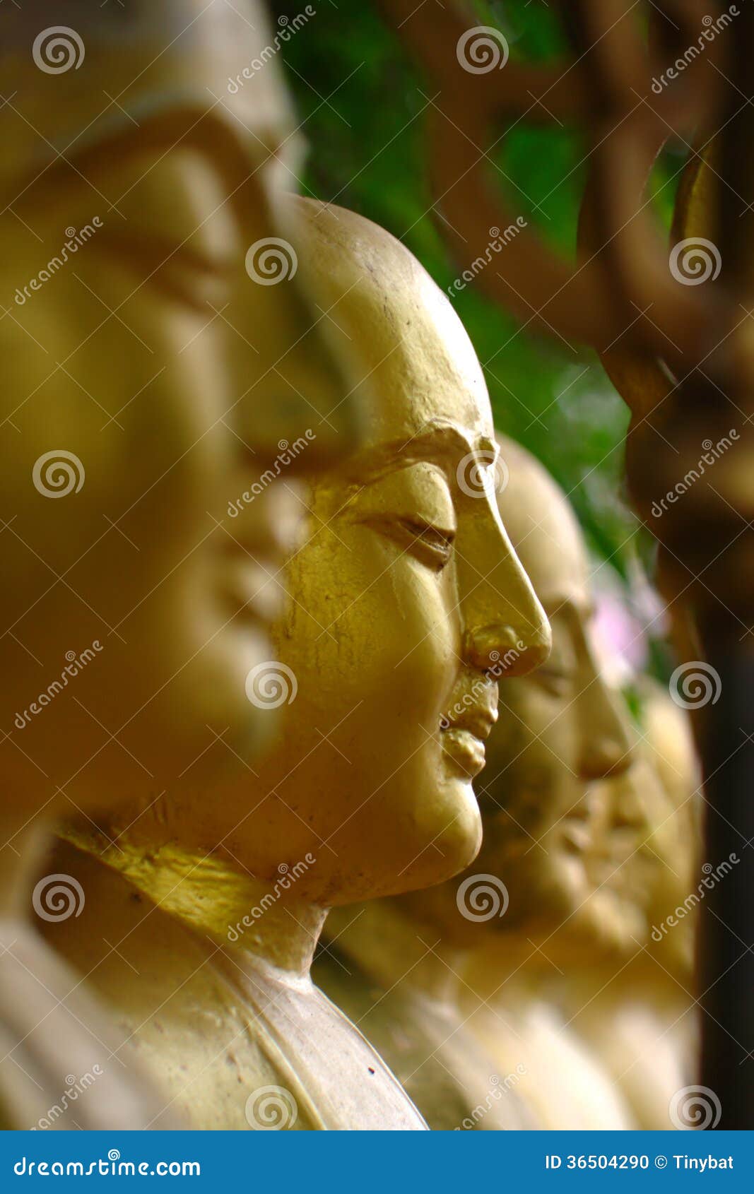 Arahant Statues Standing Row Stock Photos - Free & Royalty-Free Stock ...
