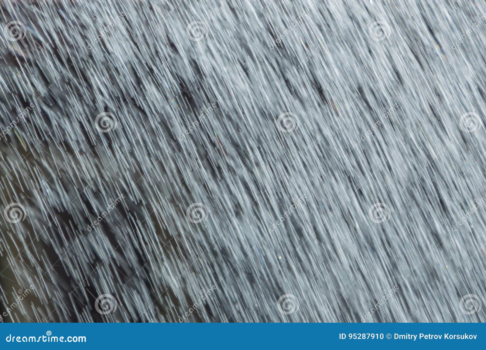 Arain Drops on Black Background, Closeup. Stock Illustration ...