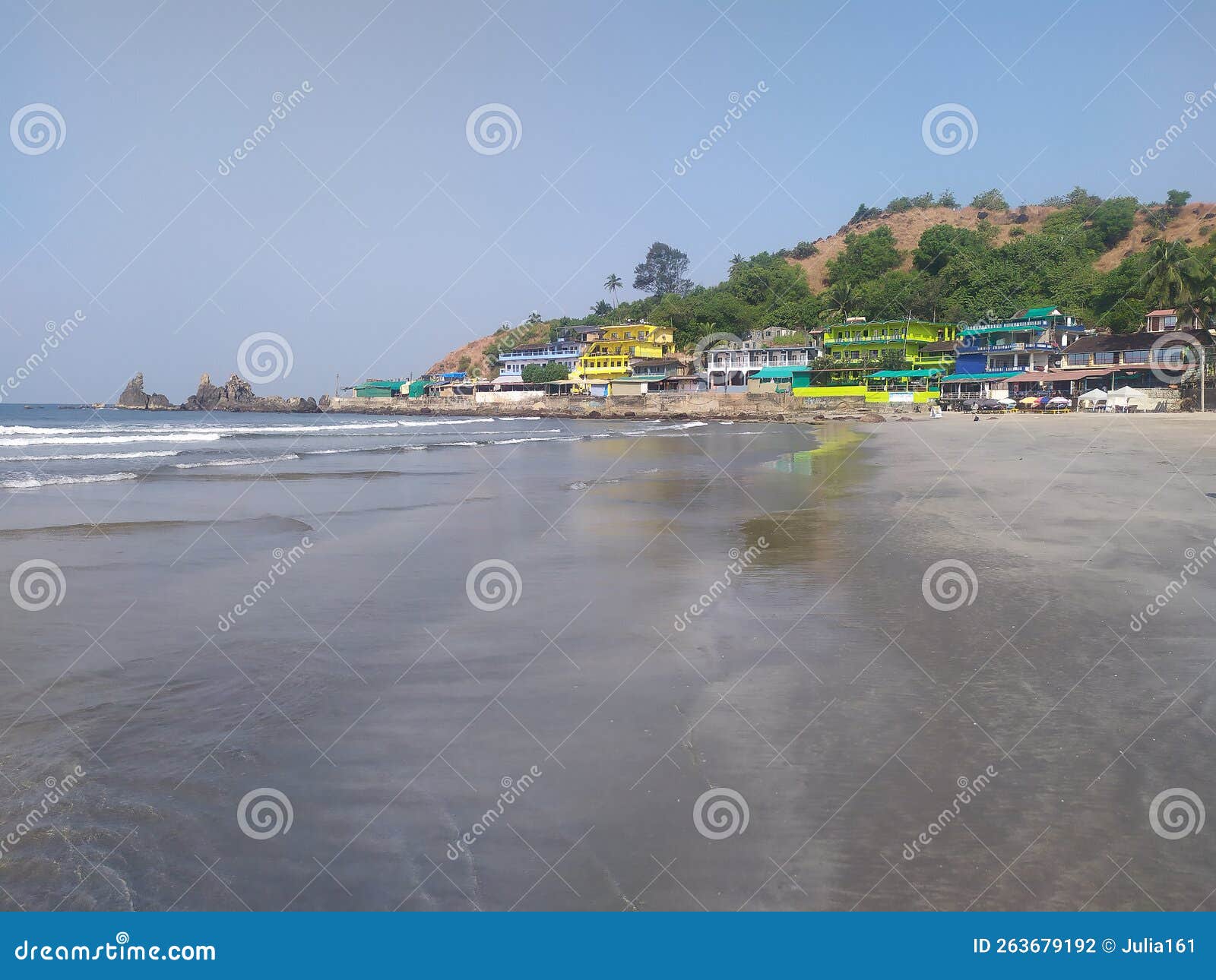 Arambol Beach, North Goa, India Editorial Photography - Image of cliff ...