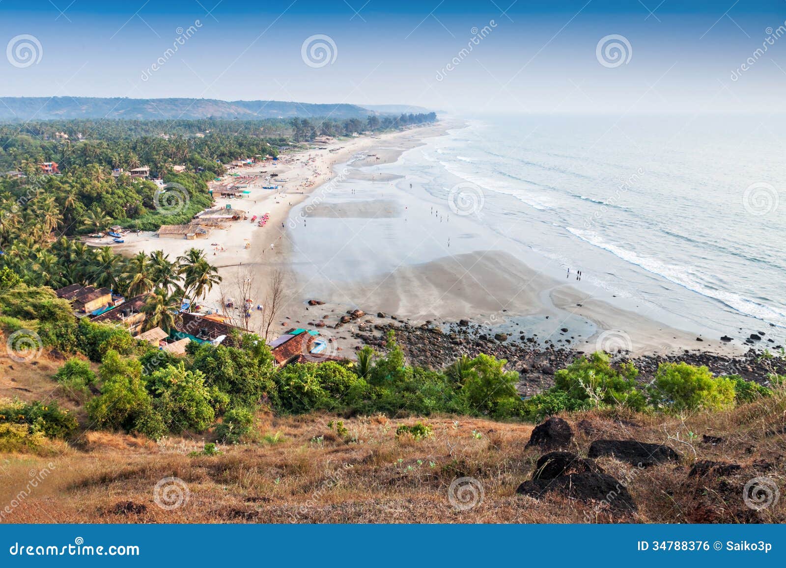 Arambol beach stock photo. Image of sand, nature, asia - 34788376