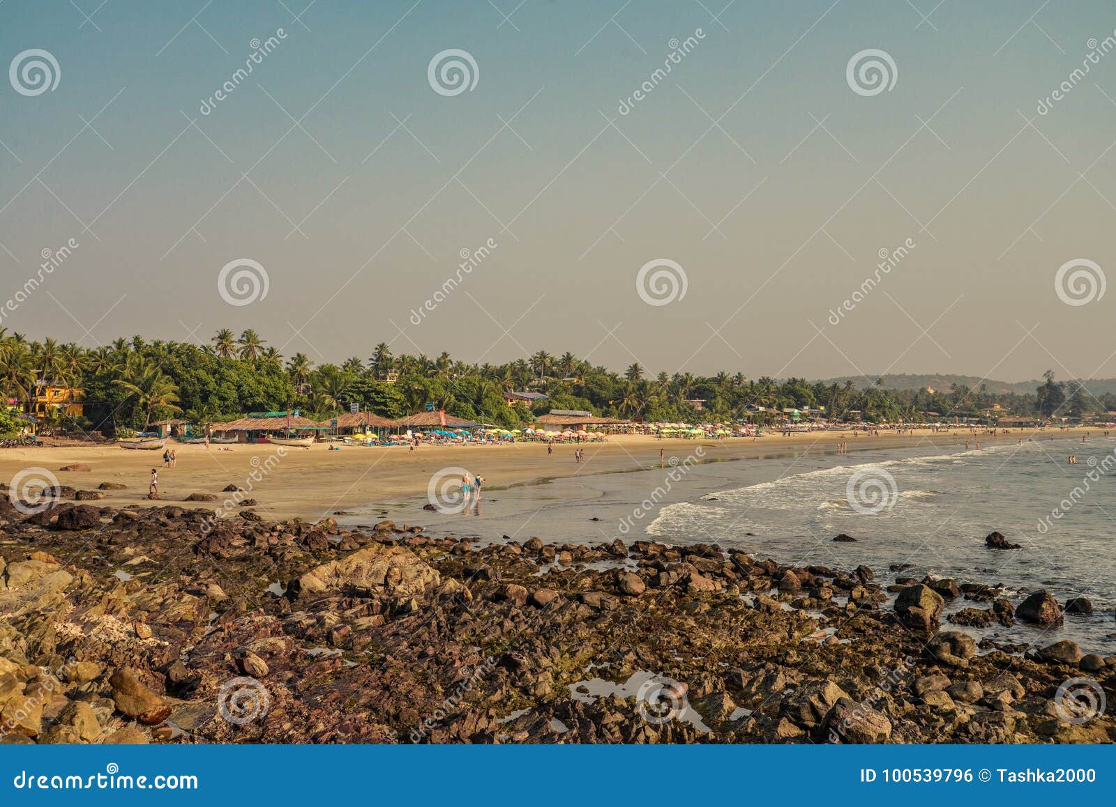 View of Arambol Beach editorial photo. Image of paradise - 100539796
