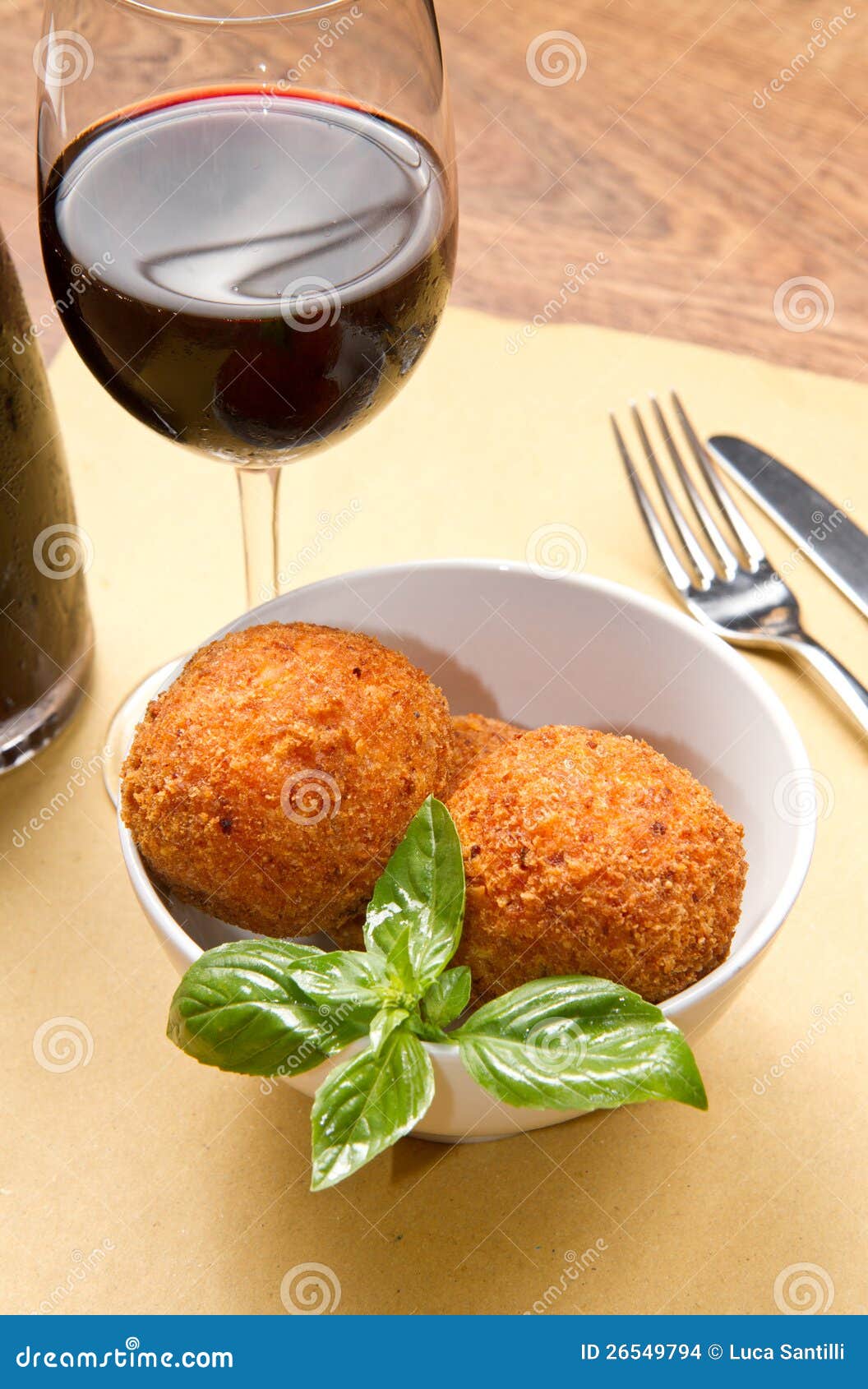 Arancini stock photo. Image of rice, crusty, croquette - 26549794