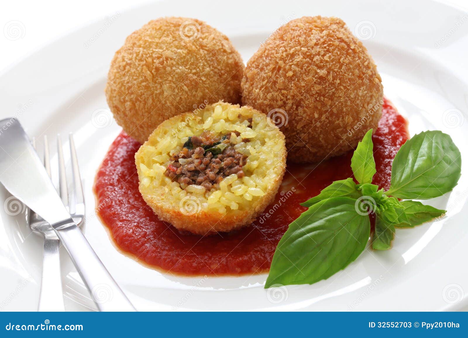 Arancini, fried rice balls stock image. Image of brazilian - 32552703