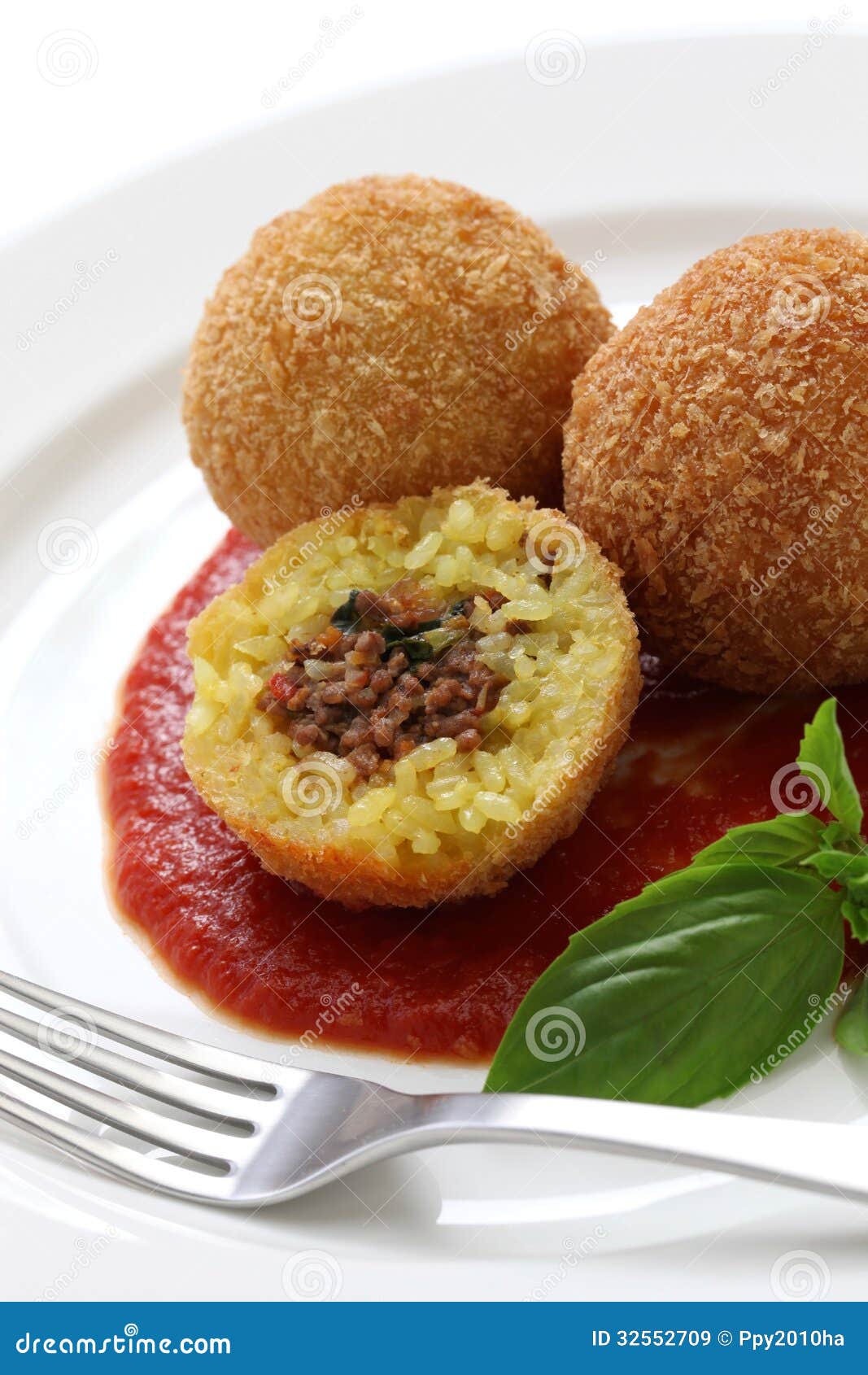Arancini, fried rice balls stock image. Image of food - 32552709