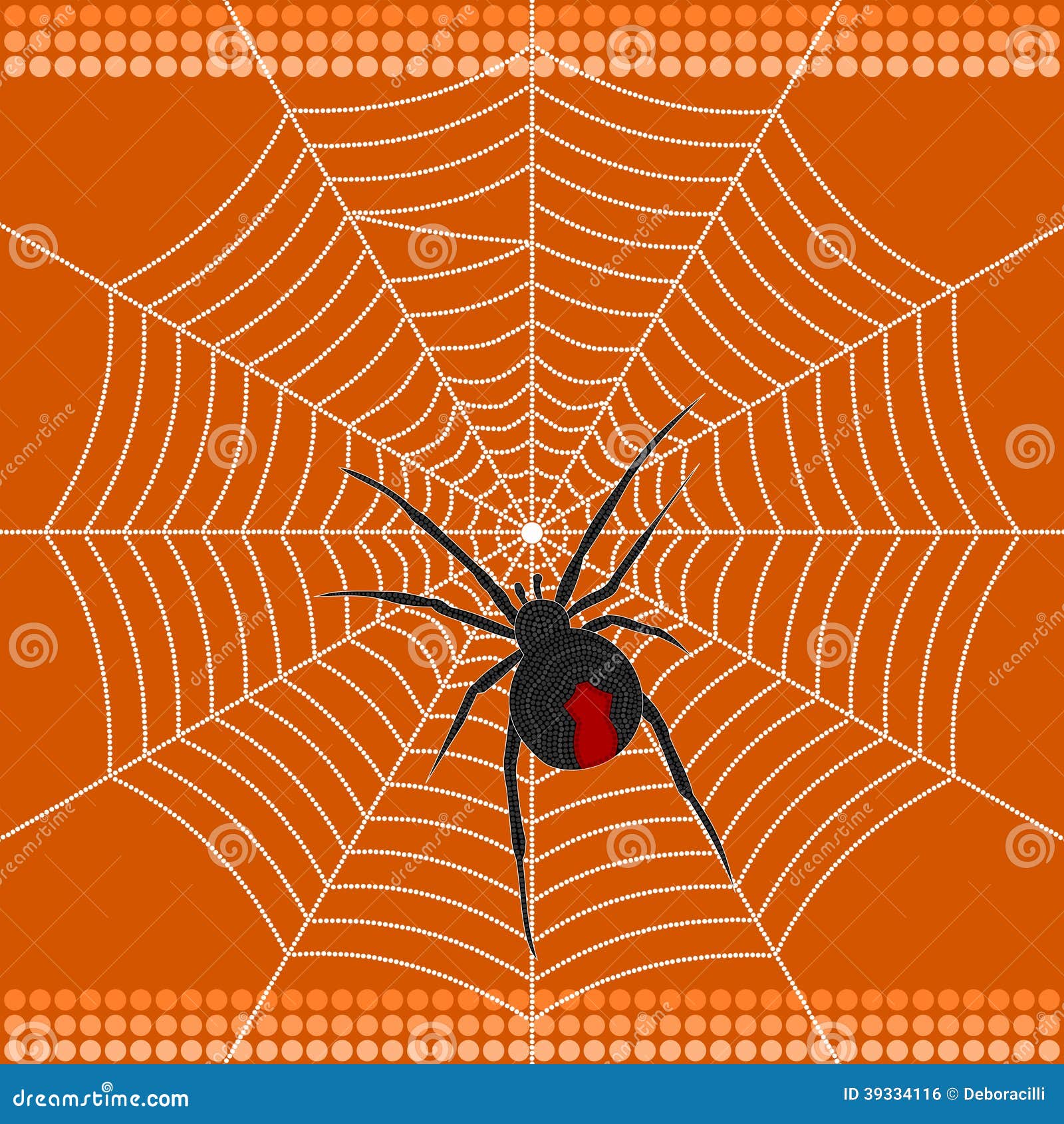 Aranha do Redback ilustração do vetor. Ilustração de quadro - 39334116
