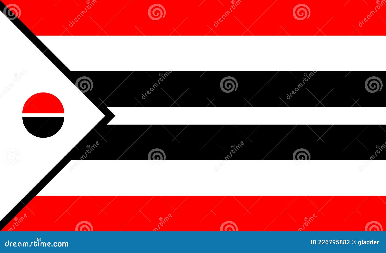 Arapaho Flag in Real Proportions and Colors, Vector Stock Vector ...
