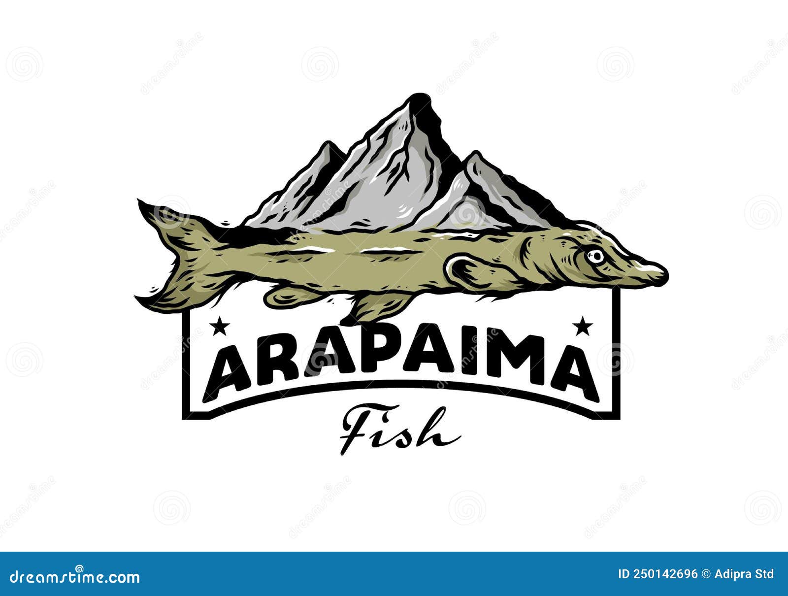 The Arapaima (Arapaima Gigas Royalty-Free Cartoon | CartoonDealer.com ...