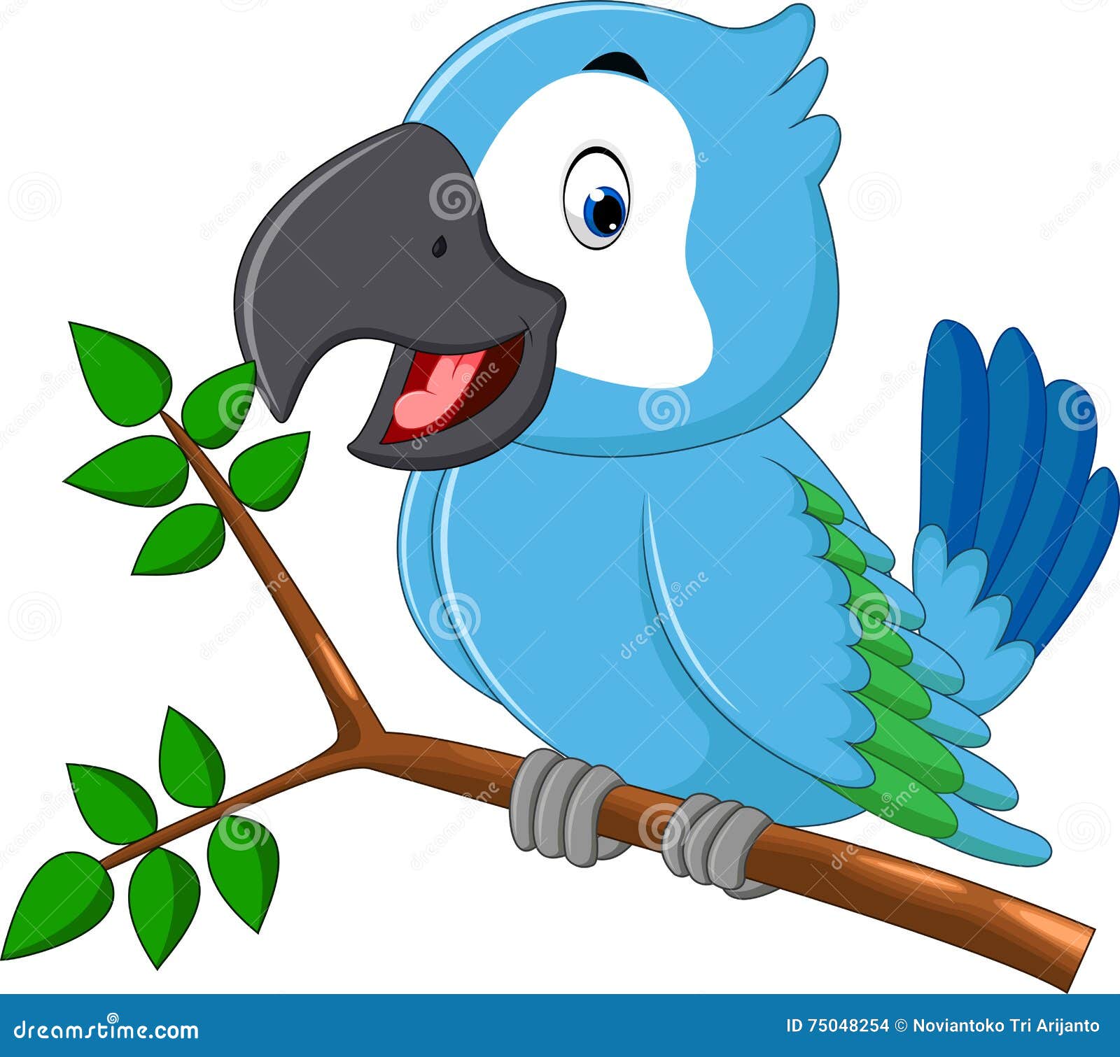 Arara Dos Desenhos Animados Ilustração do Vetor - Ilustração de sorriso ...