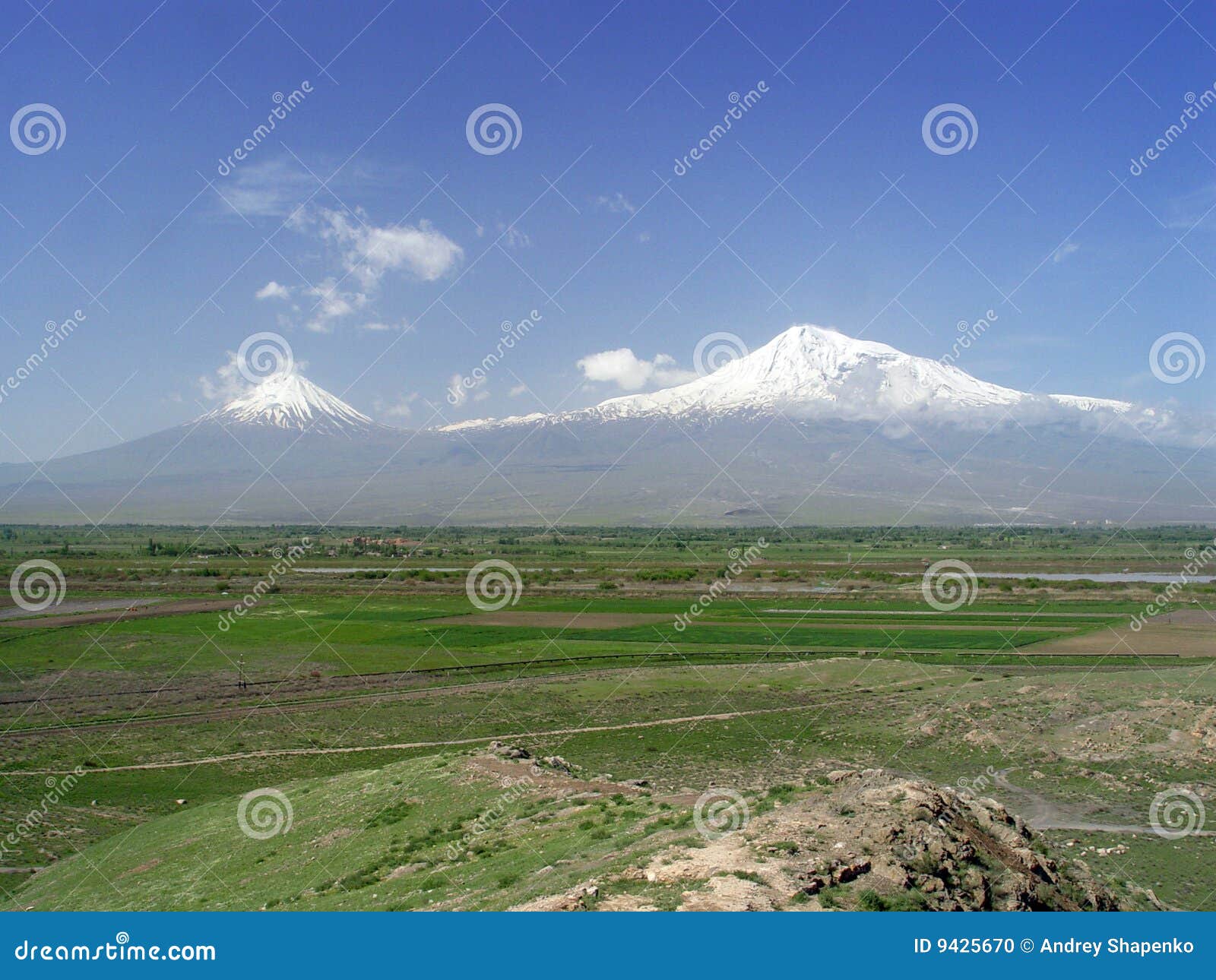 Ararat Mountain stock photo. Image of rock, scenery, snow - 9425670