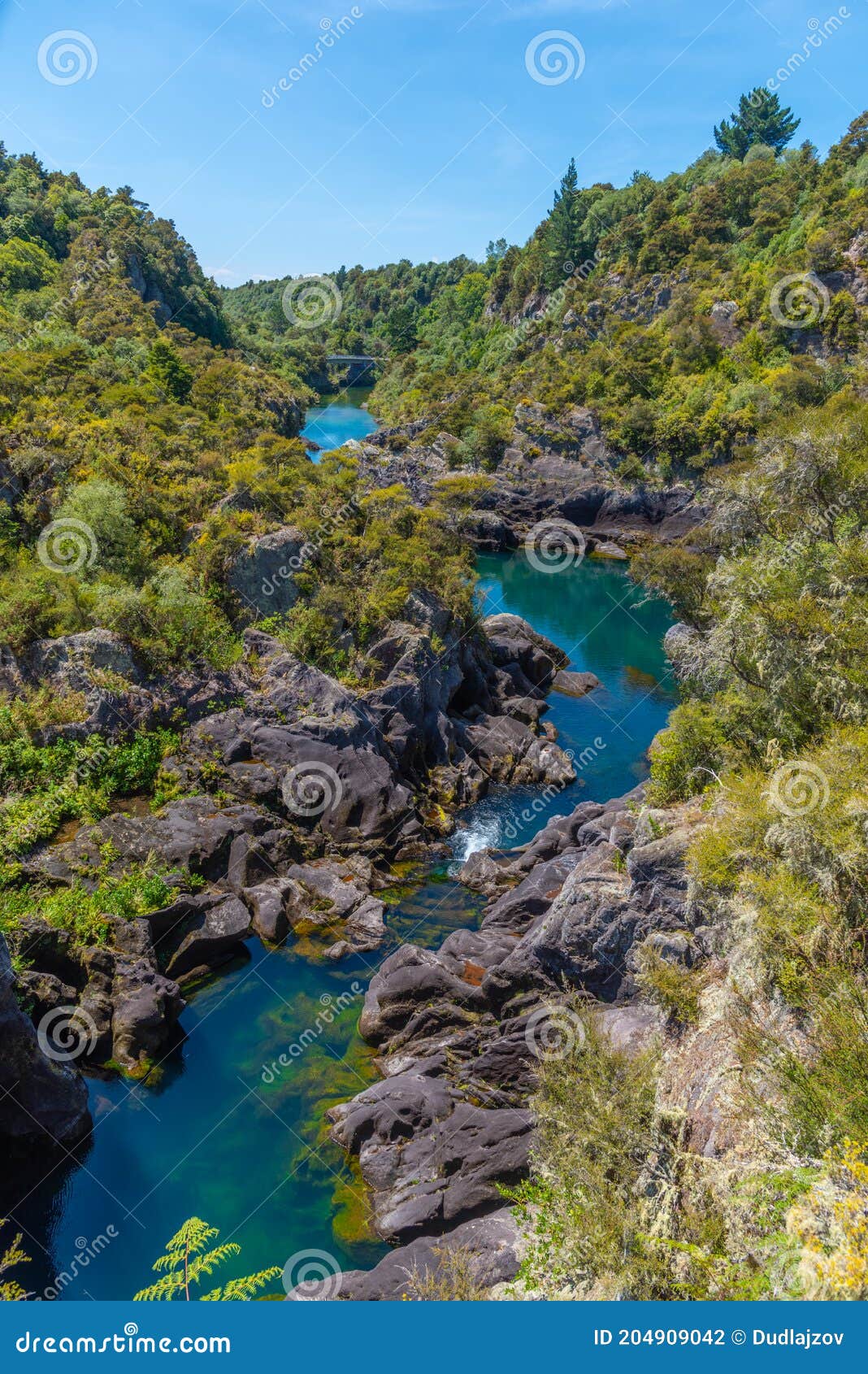 Aratiatia Rapids in New Zealand Stock Photo - Image of geology, zealand ...