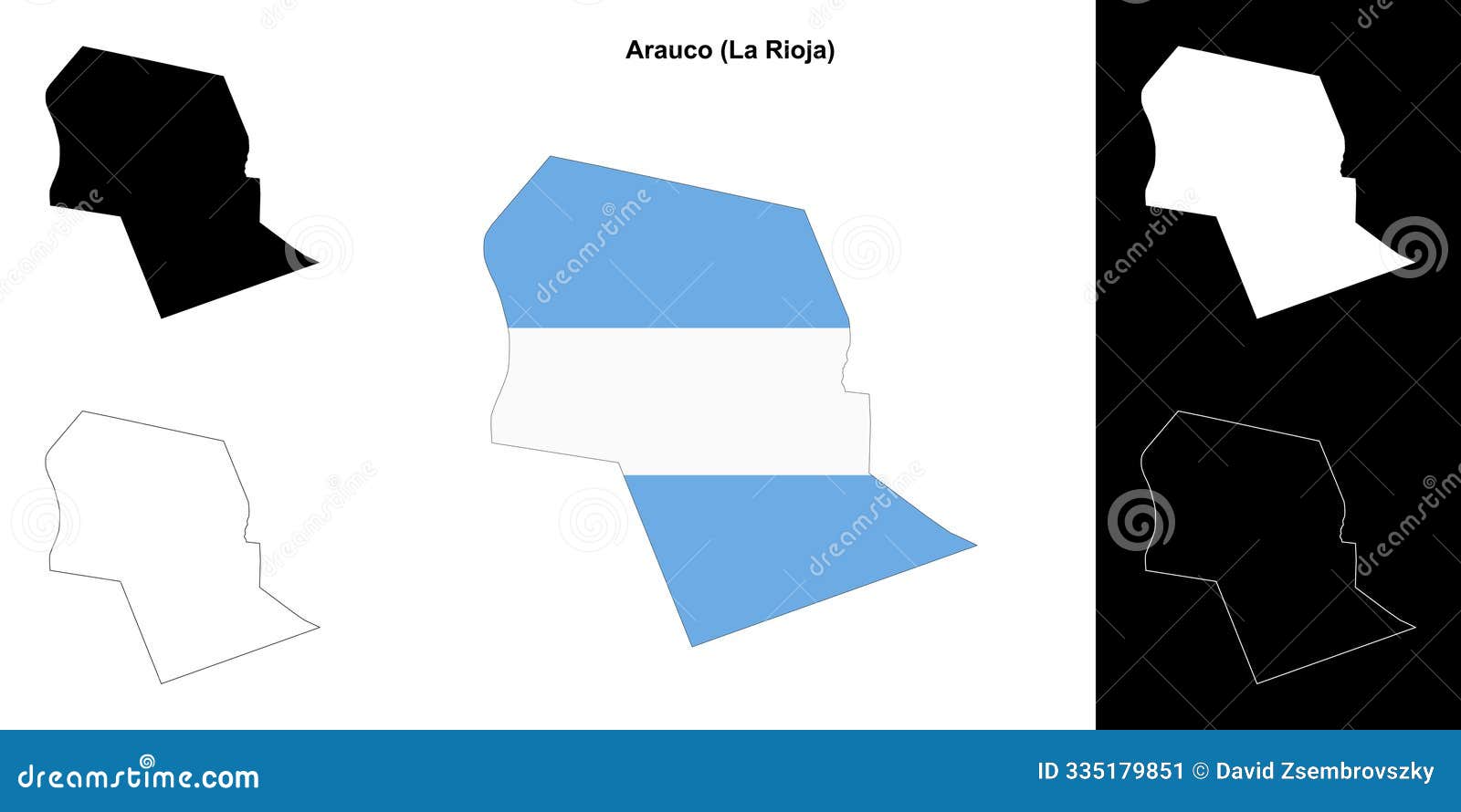Arauco Outline Map Cartoon Vector | CartoonDealer.com #335179851