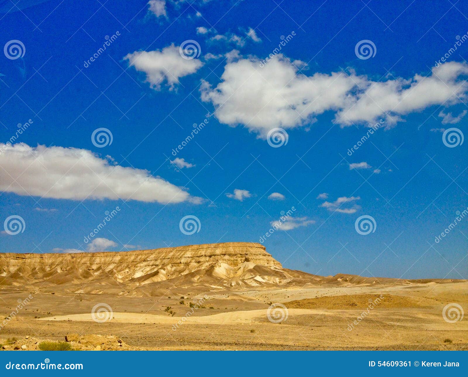 Arava Desert and Cloudy Sky, Israel Stock Image - Image of arava ...