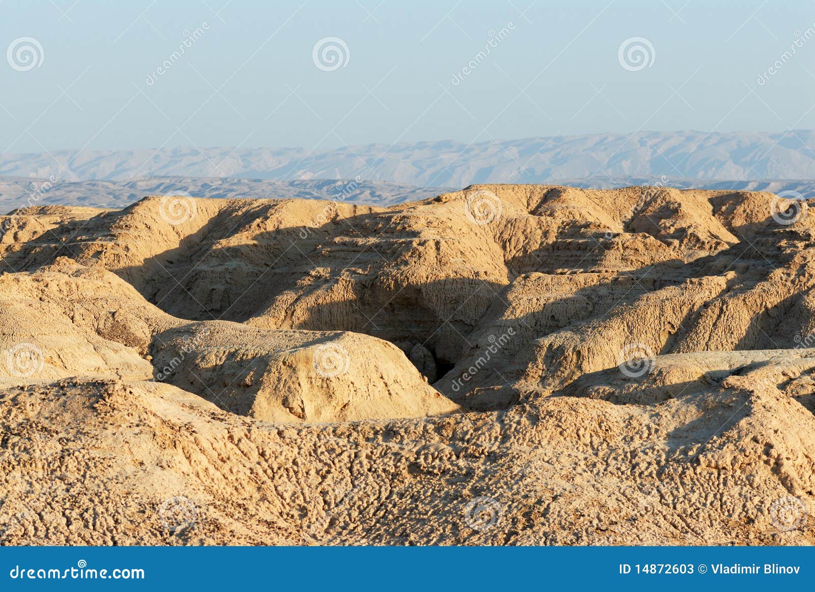 Arava Desert in the First Rays of the Sun Stock Image - Image of ...