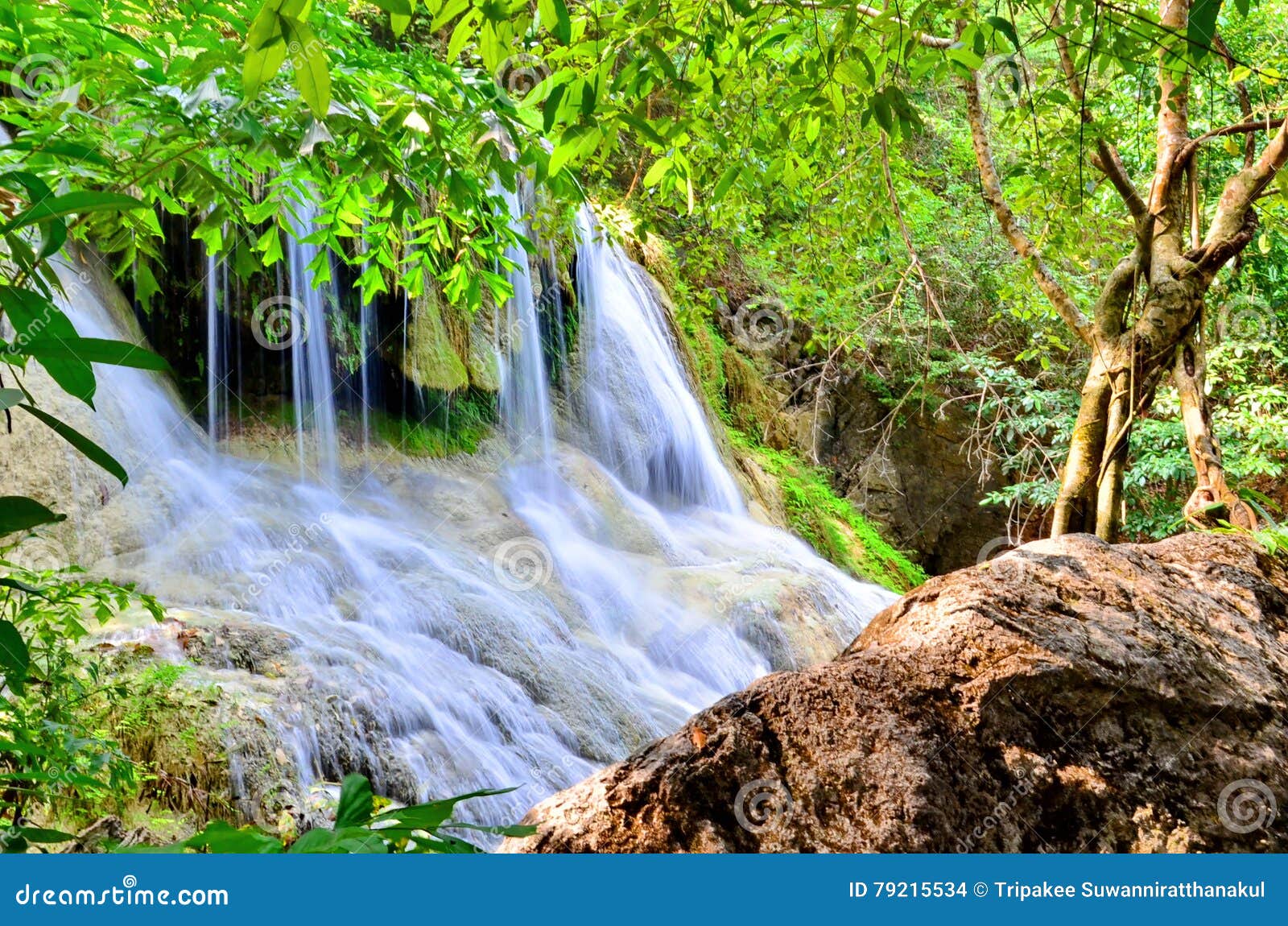 Arawan Waterfall at Thailand Stock Photo - Image of beauty, cool: 79215534
