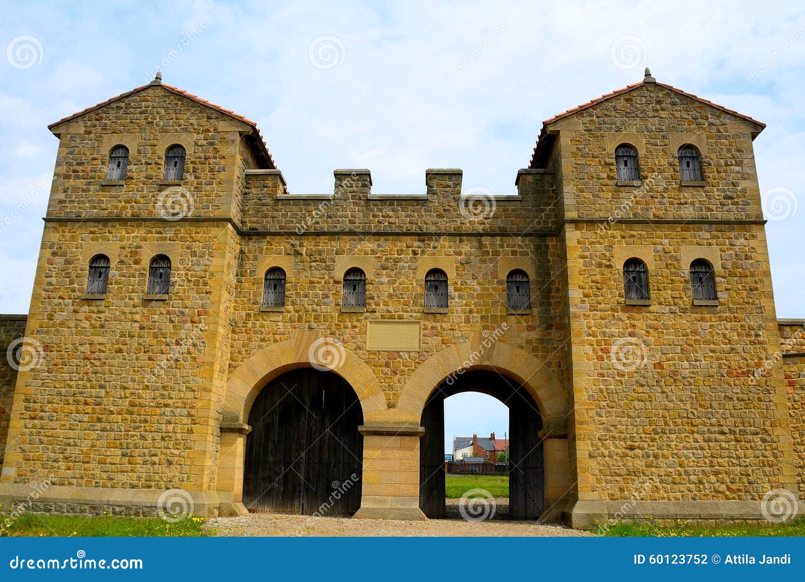 Arbeia Roman Fort, South Shields, England Stock Photo - Image of arts ...
