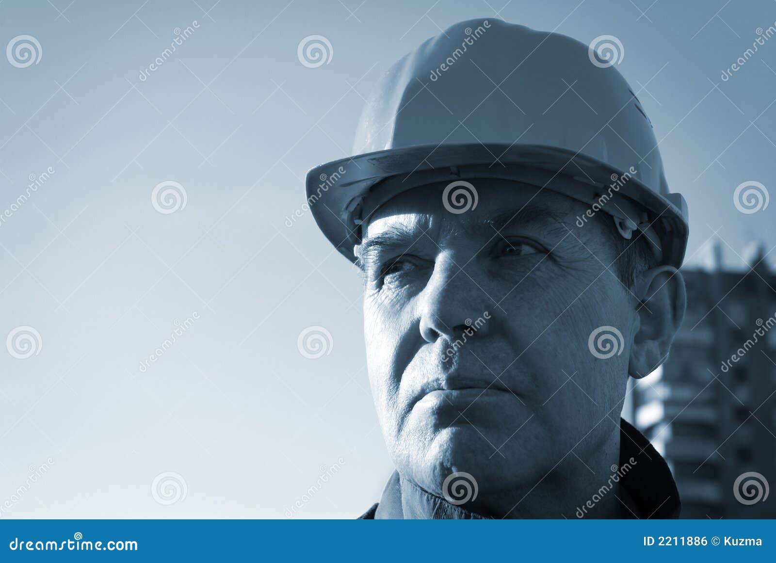 Arbeider stock foto. Image of hoofd, beroep, bouwvakker - 2211886