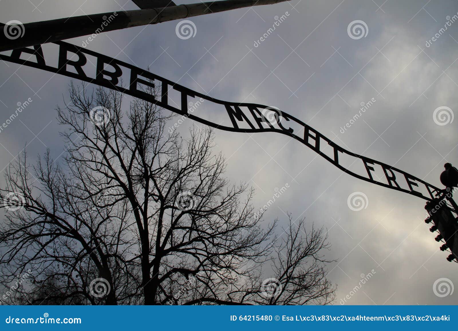 Arbeit Macht Frei imagen editorial. Imagen de propicio - 64215480