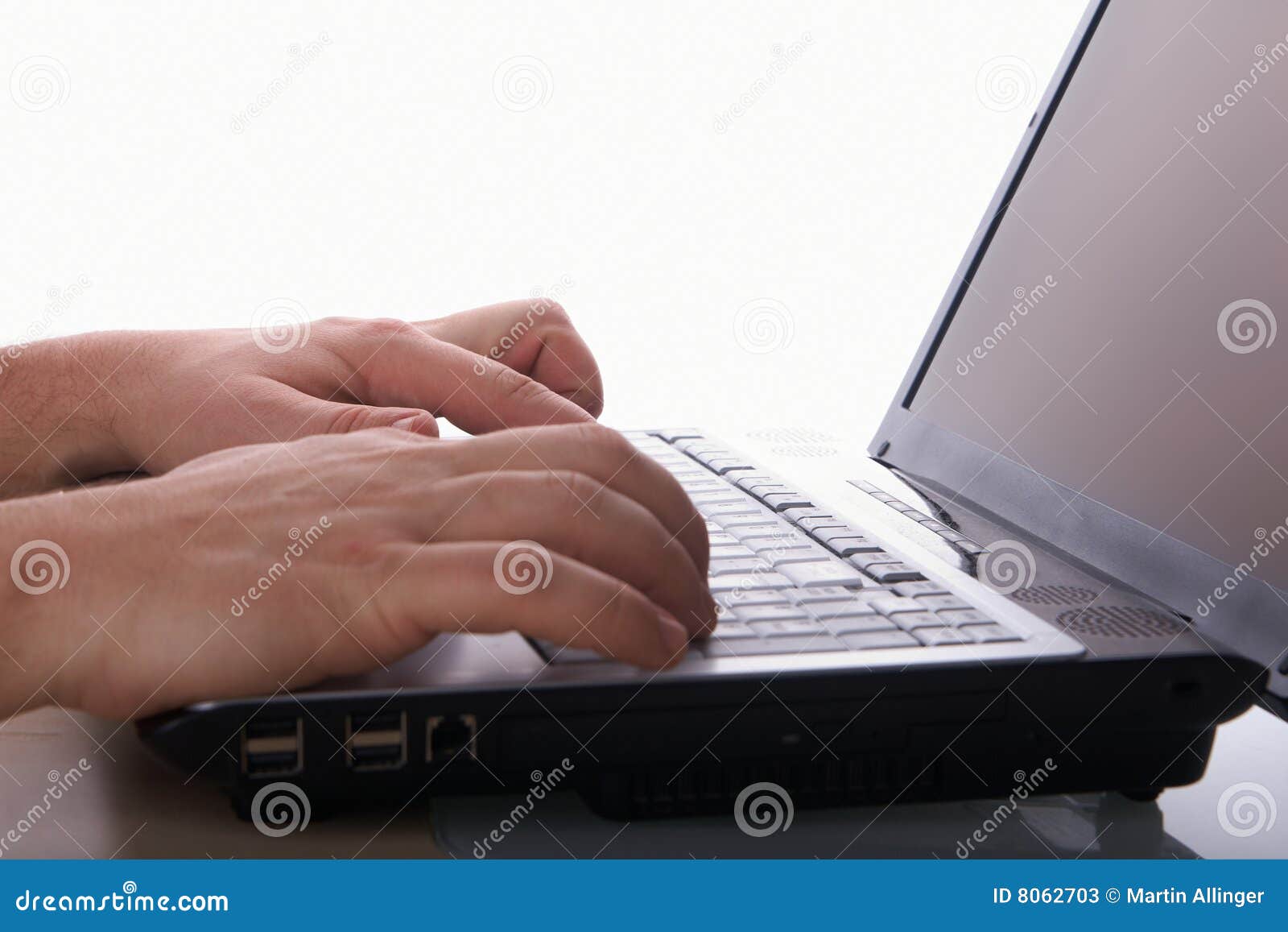 Arbeiten an dem Laptop stockbild. Bild von vorstand, maus - 8062703