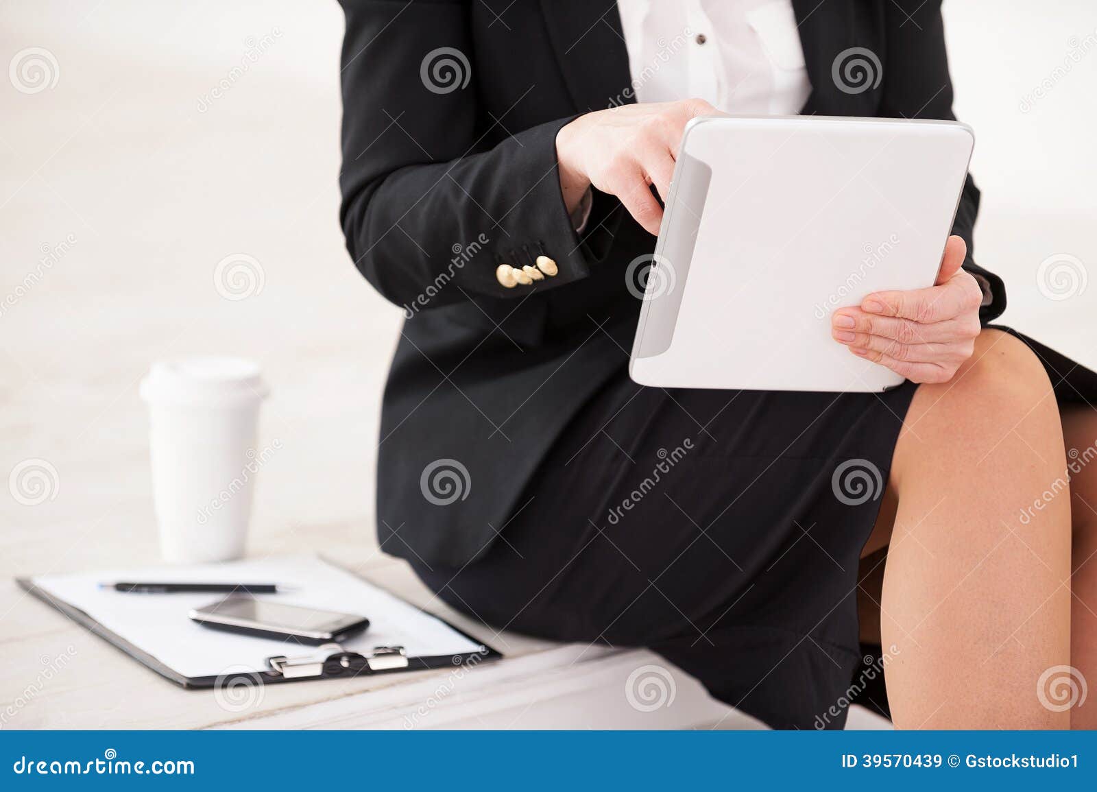 Arbeiten an Digitaler Tablette. Stockbild - Bild von geschäft, führung ...