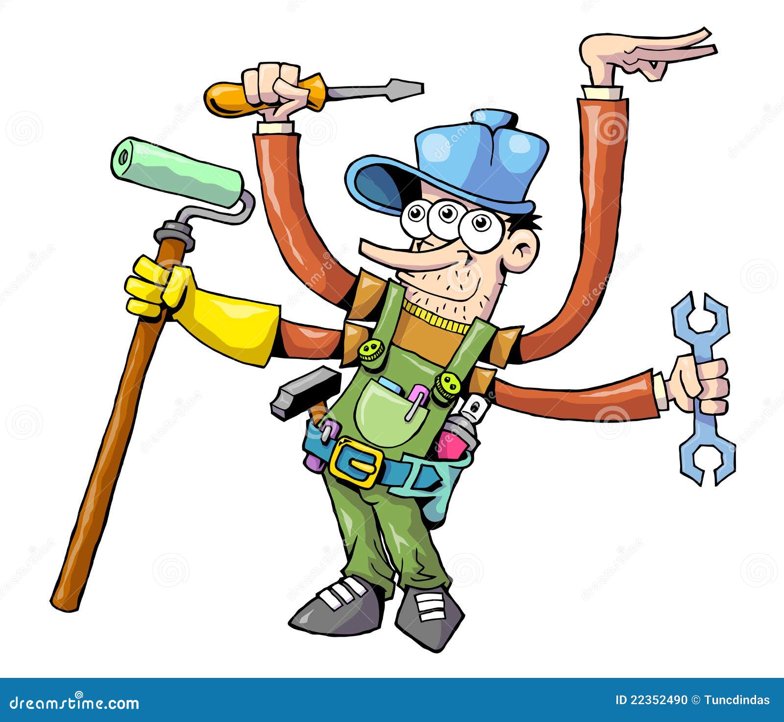 Arbetare 01 vektor illustrationer. Illustration av arbetare - 22352490