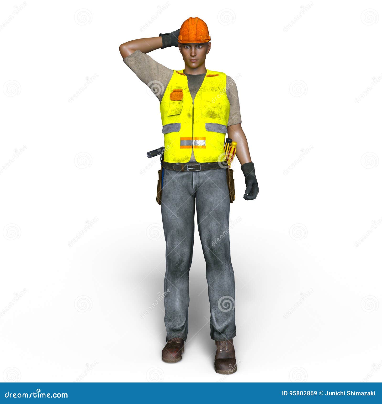 Arbetare stock illustrationer. Illustration av jobb, bekläda - 95802869