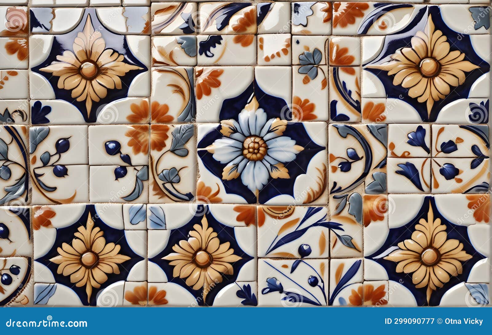 Arabic Ceramic Tile Texture, Classic and Old School with 8K Resolution ...