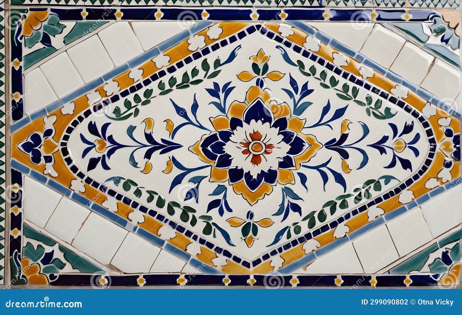 Arabic Ceramic Tile Texture, Classic and Old School with 8K Resolution ...