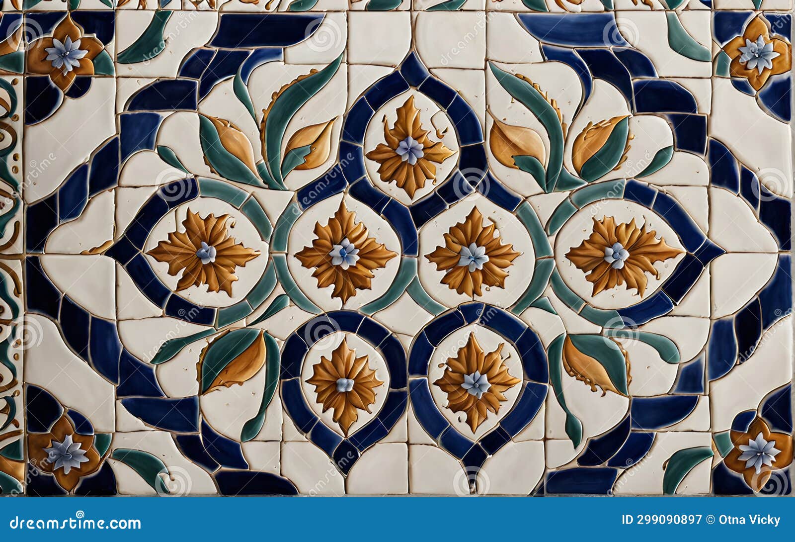 Arabic Ceramic Tile Texture, Classic and Old School with 8K Resolution ...