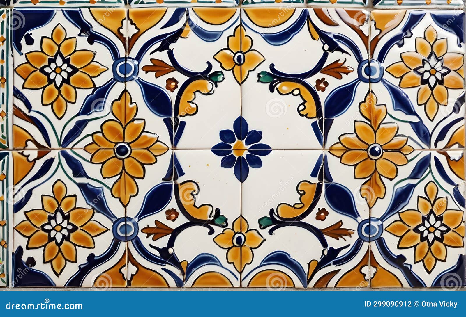 Arabic Ceramic Tile Texture, Classic and Old School with 8K Resolution ...