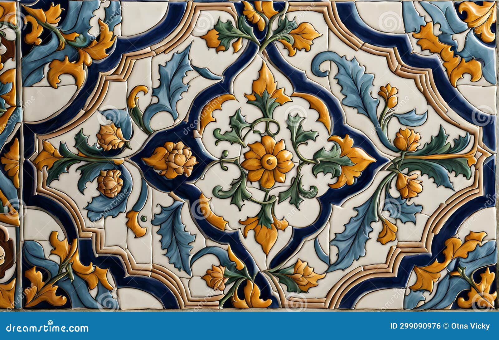 Arabic Ceramic Tile Texture, Classic and Old School with 8K Resolution ...
