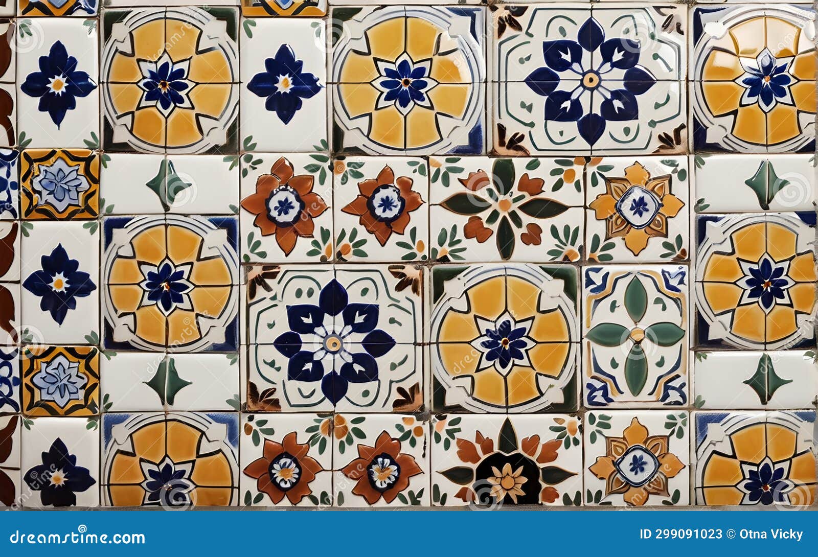 Arabic Ceramic Tile Texture, Classic and Old School with 8K Resolution ...