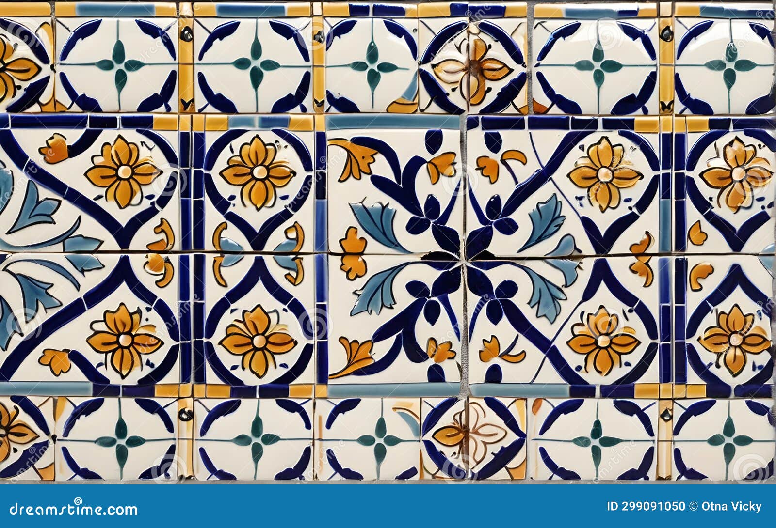 Arabic Ceramic Tile Texture, Classic And Old School With 8K Resolution ...