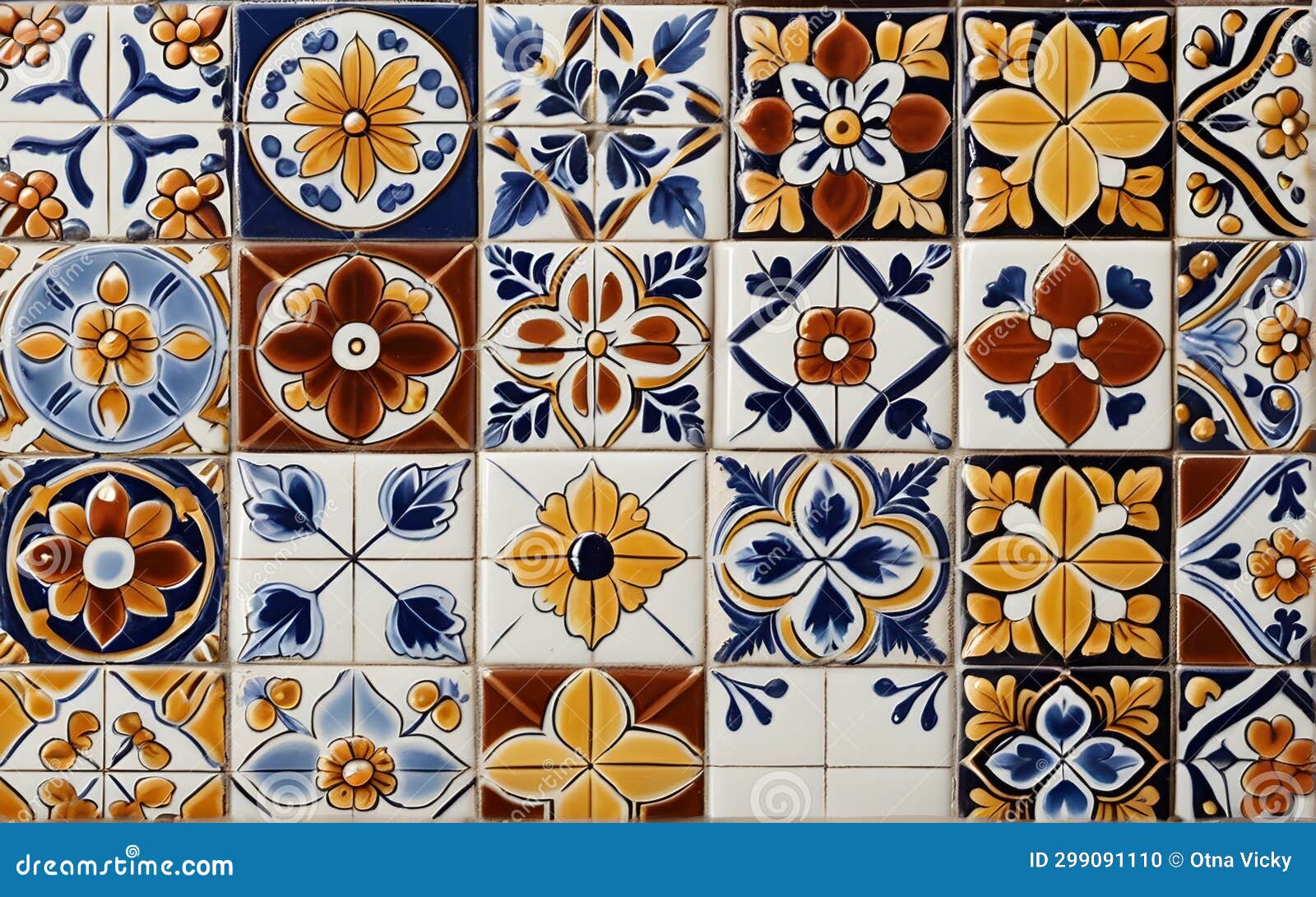 Arabic Ceramic Tile Texture, Classic and Old School with 8K Resolution ...