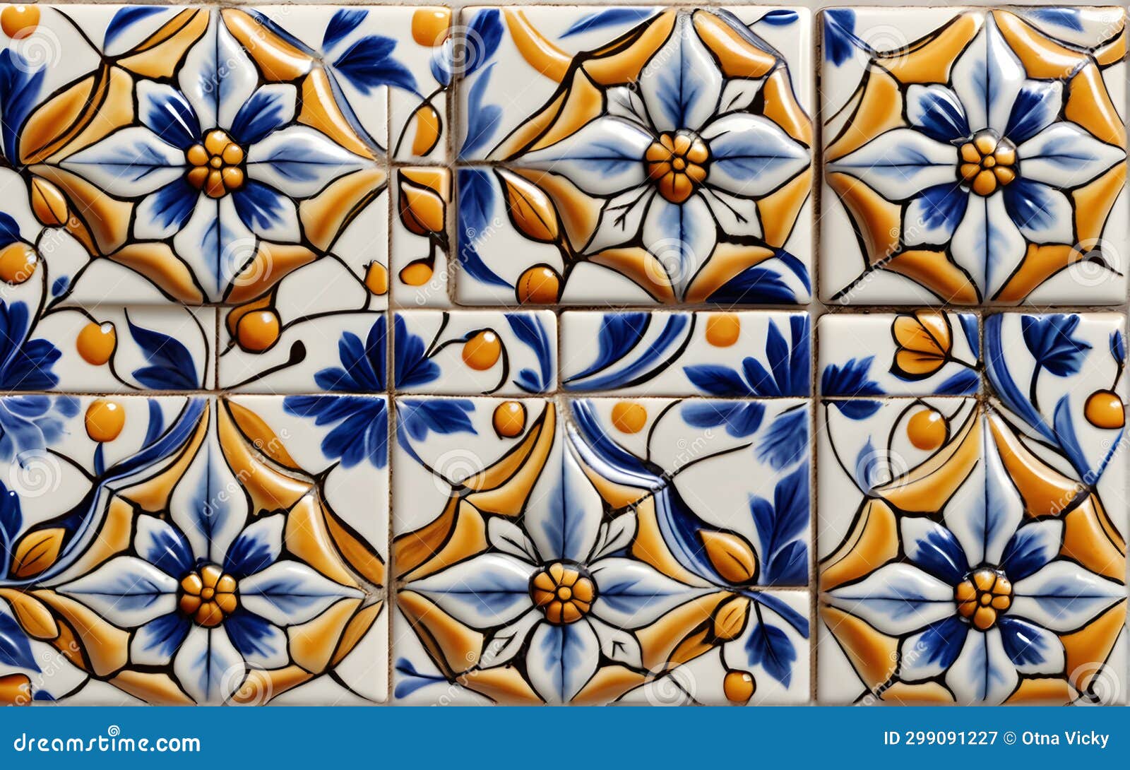 Arabic Ceramic Tile Texture, Classic and Old School with 8K Resolution ...