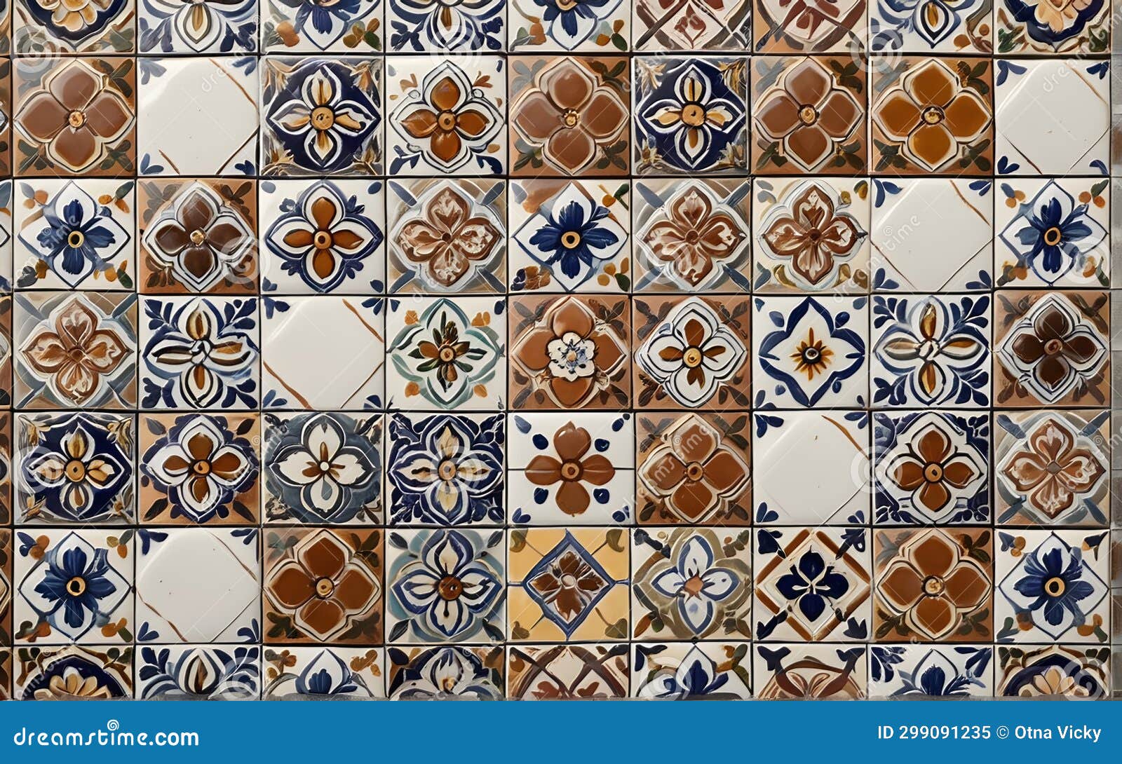 Arabic Ceramic Tile Texture, Classic And Old School With 8K Resolution ...