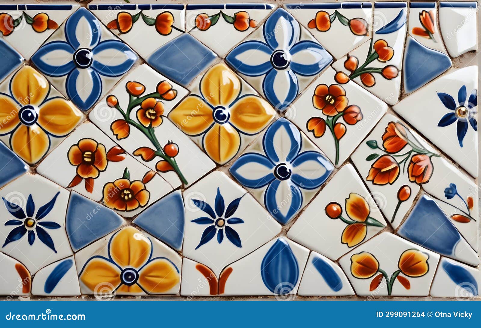 Arabic Ceramic Tile Texture, Classic and Old School with 8K Resolution ...
