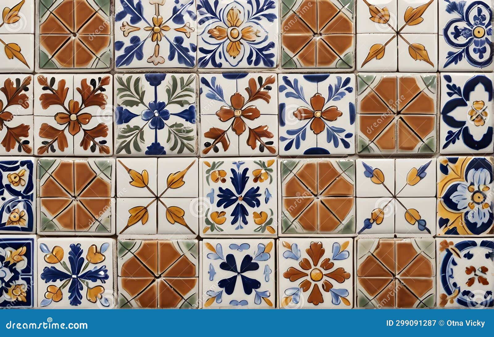 Arabic Ceramic Tile Texture, Classic and Old School with 8K Resolution ...