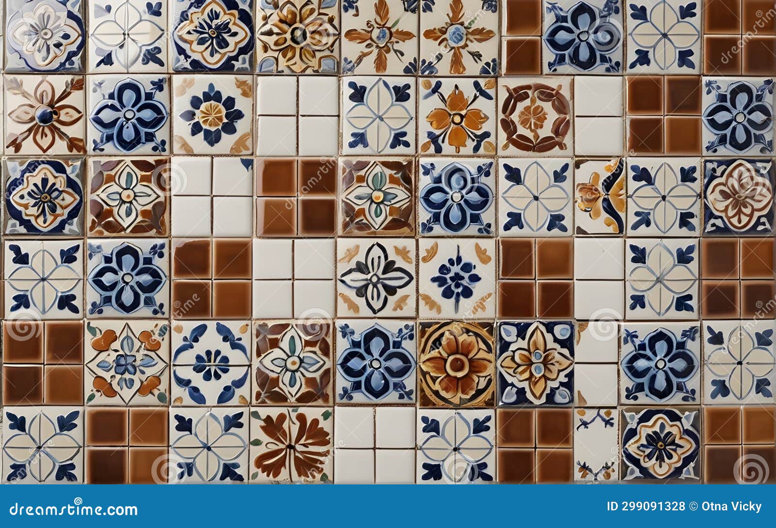 Arabic Ceramic Tile Texture, Classic and Old School with 8K Resolution ...