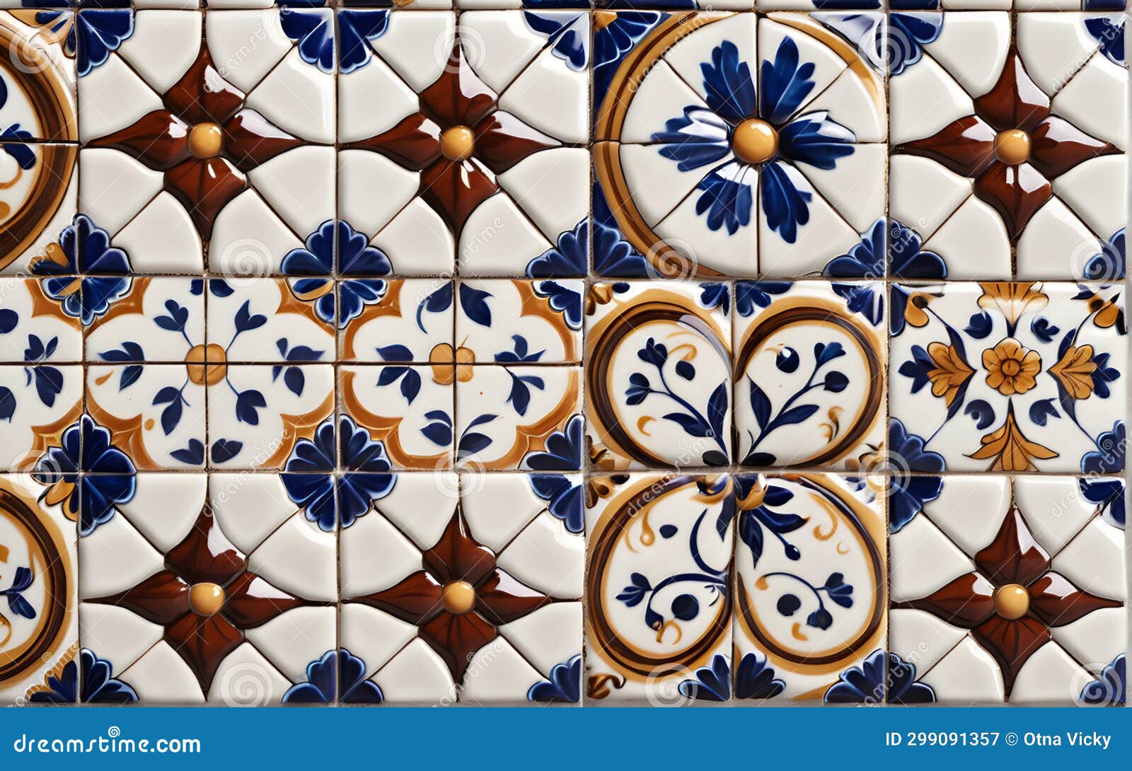 Arabic Ceramic Tile Texture, Classic and Old School with 8K Resolution ...