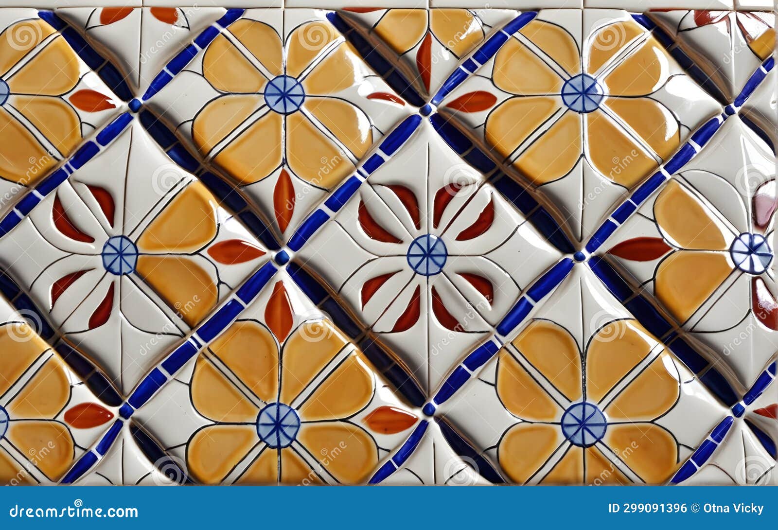 Arbic Ceramic Tile Texture, Classic And Old School With 8K Resolution ...