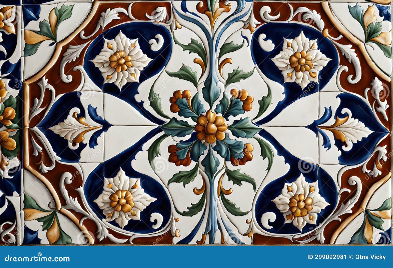 Arbic Ceramic Tile Texture, Classic and Old School with 8K Resolution ...