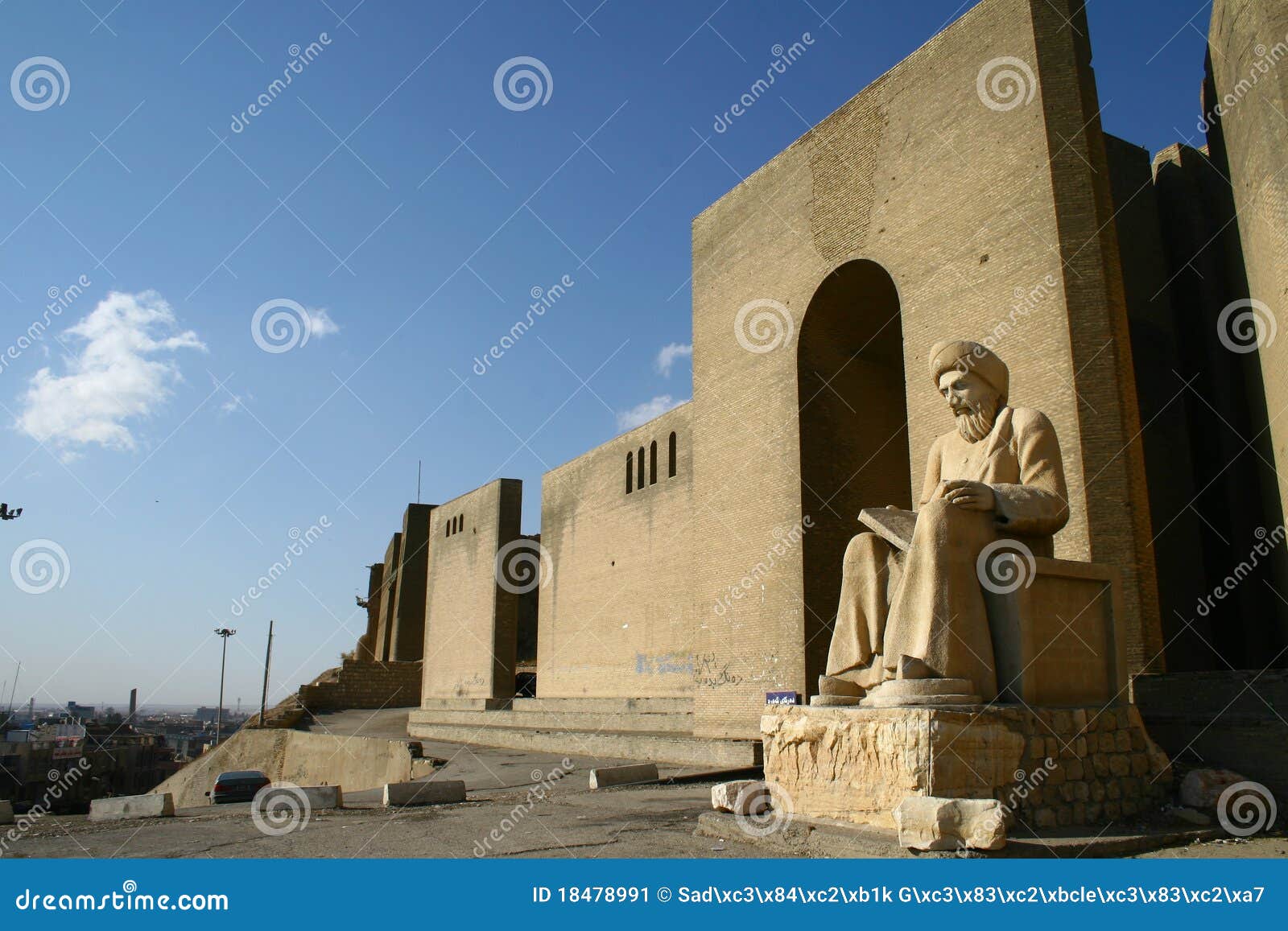 Arbil City stock image. Image of statue, arcihtecture - 18478991
