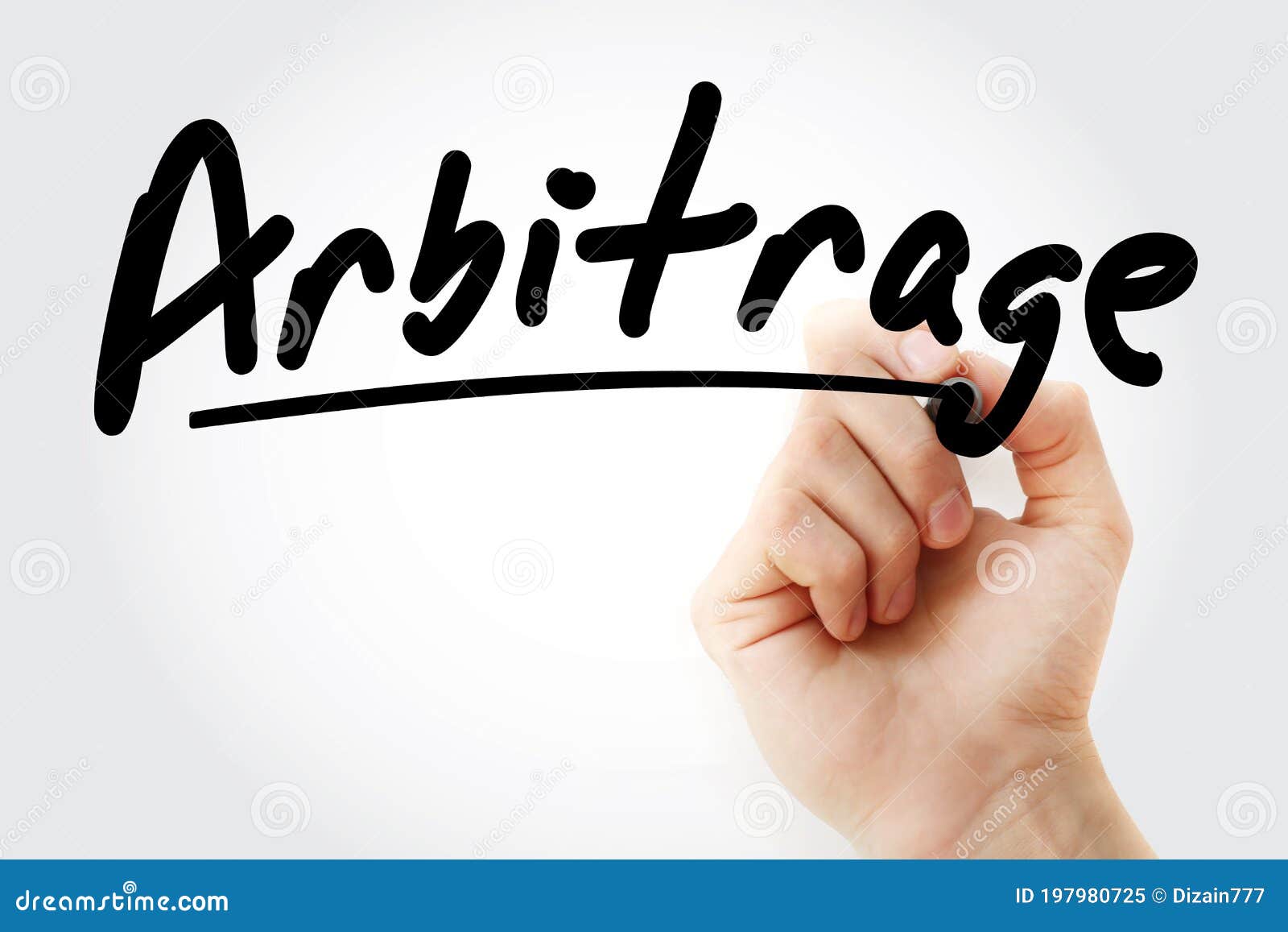 Arbitragem Manual Com Marcador Imagem de Stock - Imagem de financiar ...