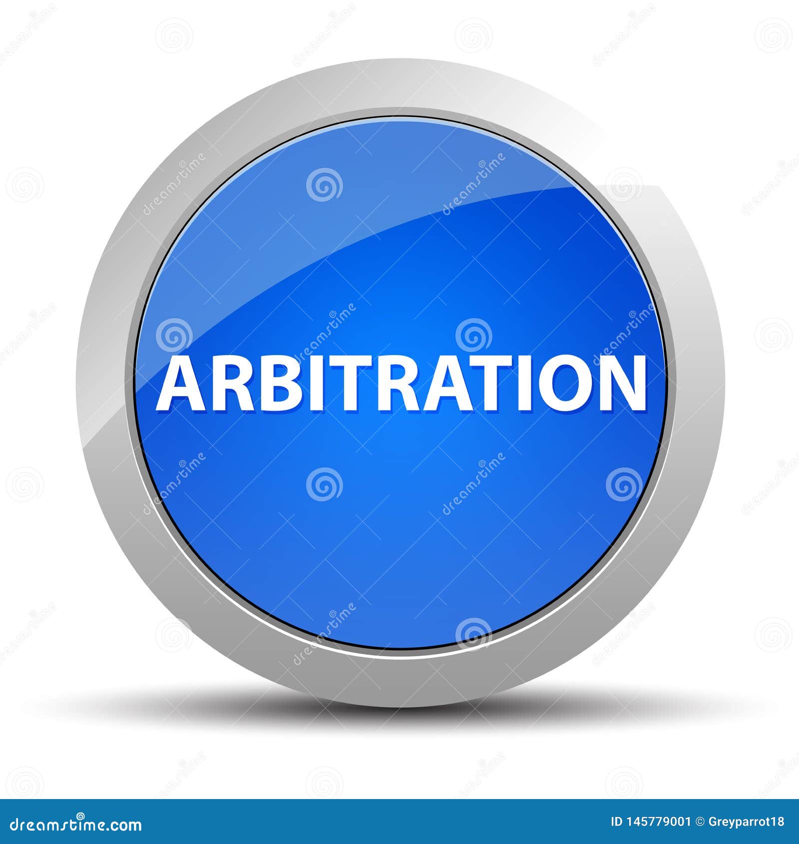 Arbitration Blue Round Button Stock Illustration - Illustration of ...