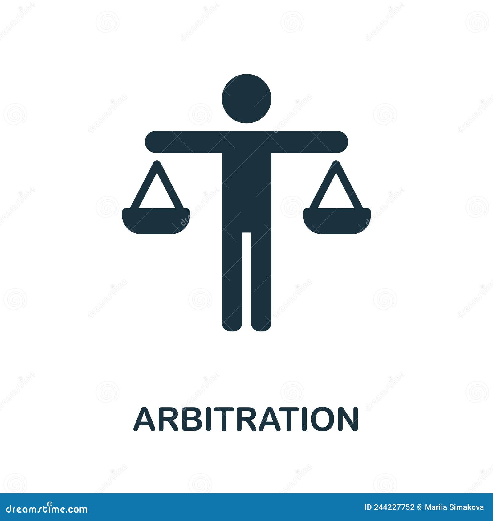 Arbitration Icon. Monochrome Simple Arbitration Icon for Templates, Web ...
