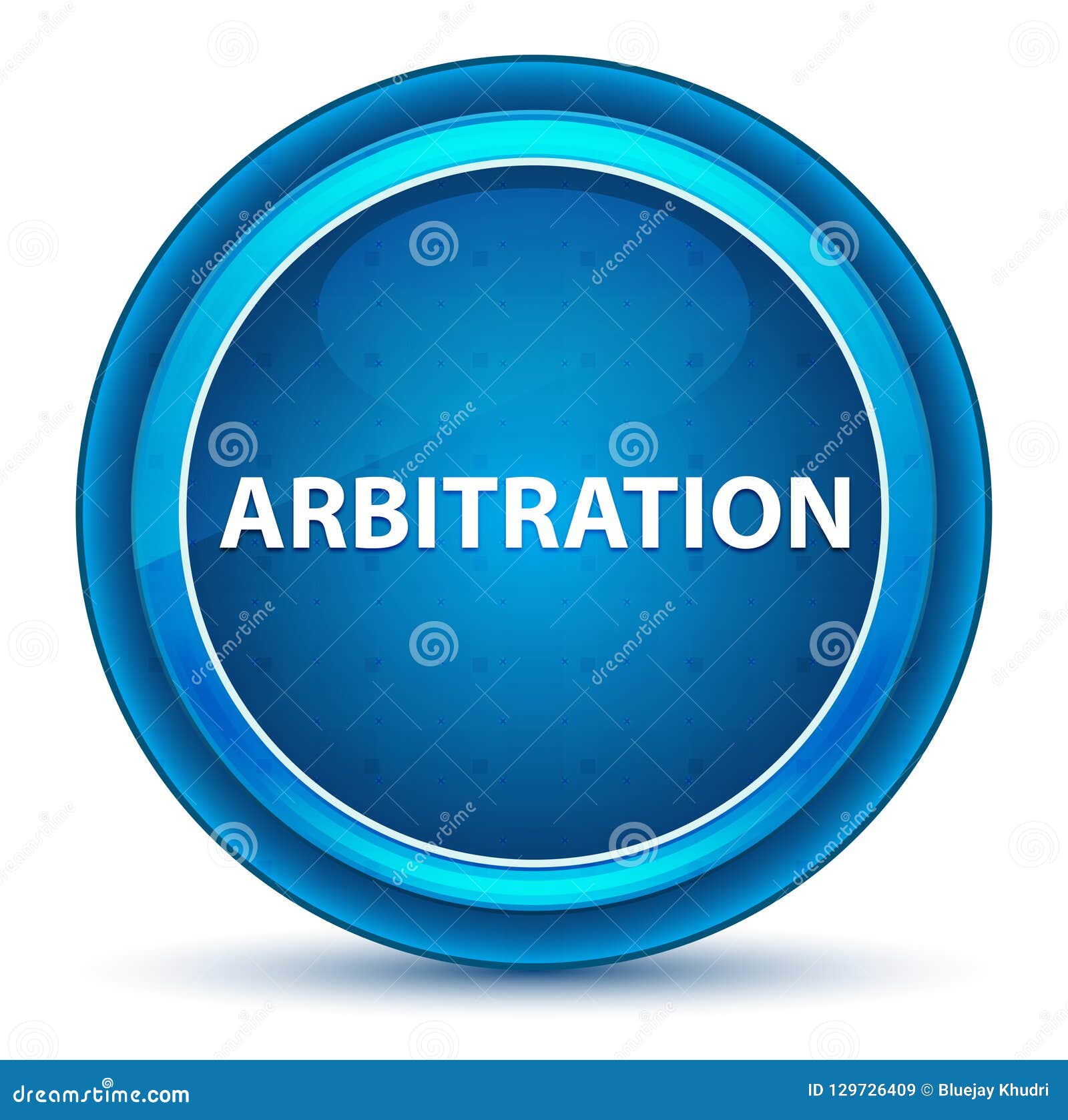 Arbitration Eyeball Blue Round Button Stock Illustration - Illustration ...