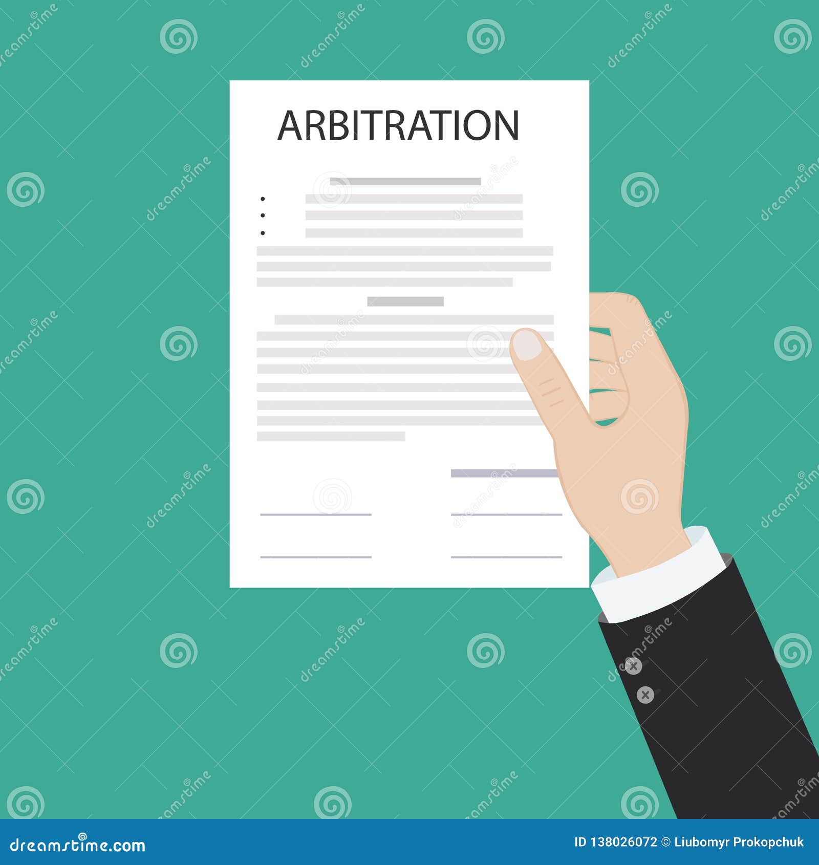 Arbitration Law Dispute Legal Resolution Conflict Stock Vector ...